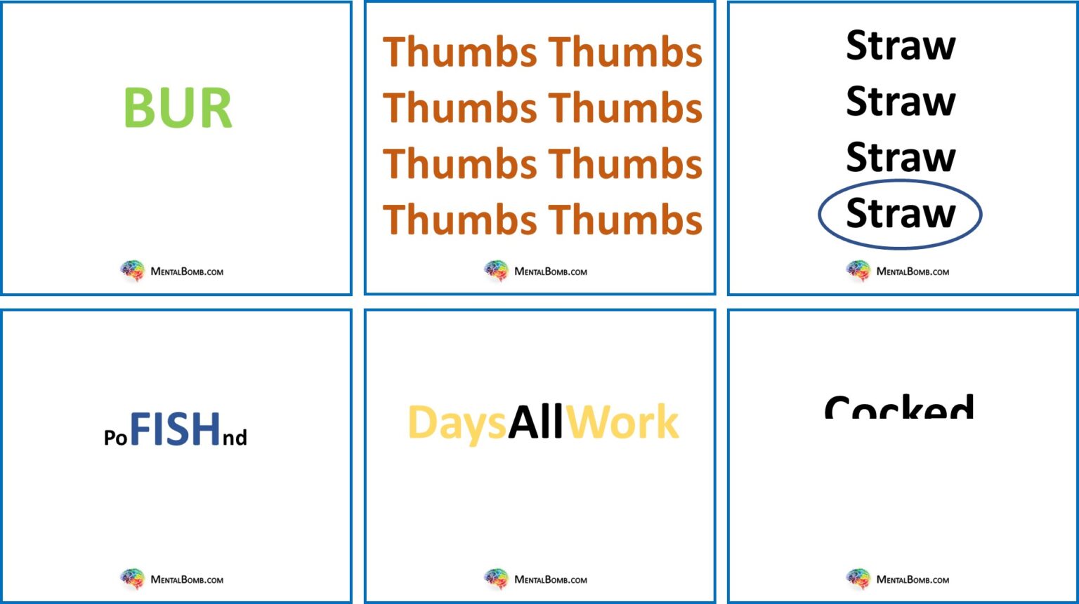 Rebus Puzzles - Mental Bomb